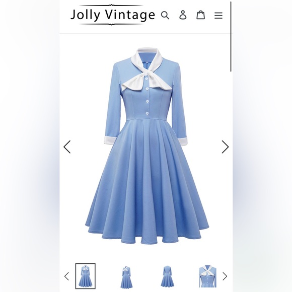 Dresses | Jolly Vintage 195s Swing Dress | Poshmark